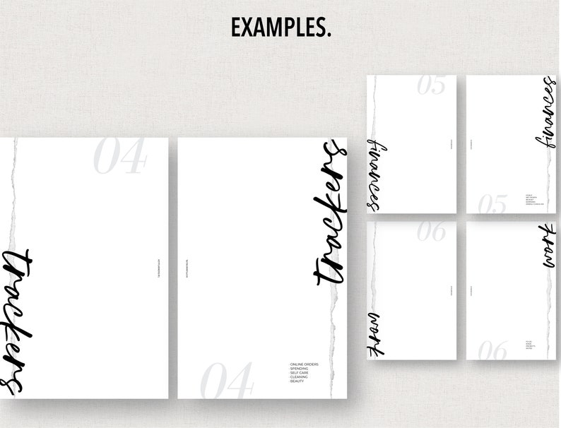 HALF LETTER FILLABLE script Section Covers Fillable & | Etsy