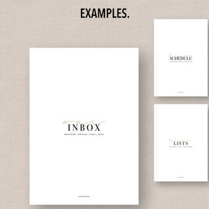 A5 *FILLABLE* {minimal} SECTION COVERS | Fillable & Printable | 6 Cover ...