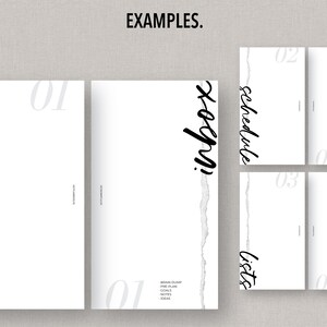 PERSONAL *FILLABLE* {script} Section Covers | Fillable & Printable | 6 ...