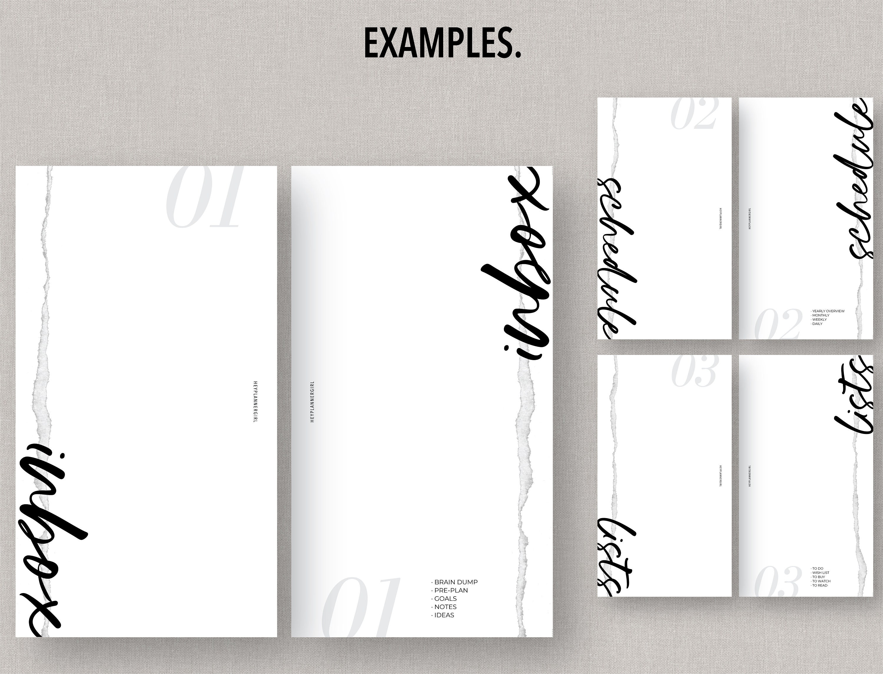 PERSONAL FILLABLE script Section Covers Fillable & | Etsy