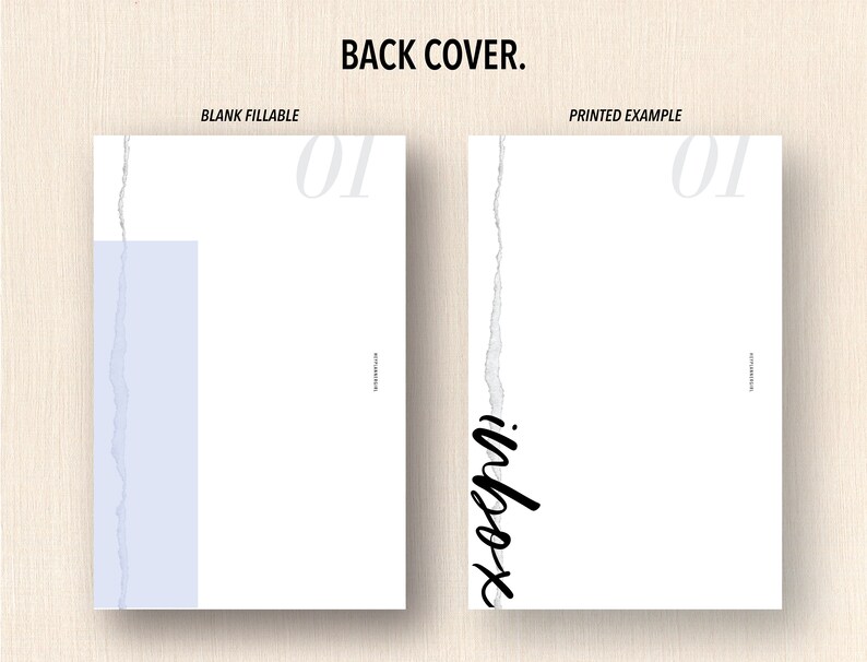 MINI HP FILLABLE script Section Covers Fillable & - Etsy