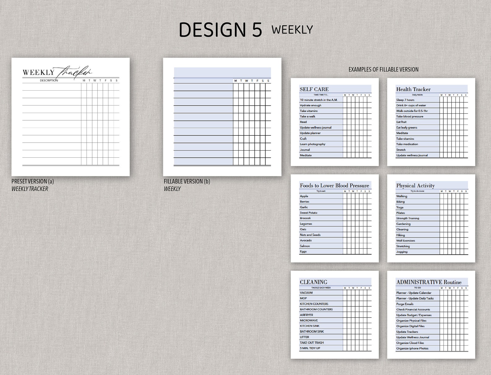 STICKY NOTES FILLABLE Minimal Bundle 2 Versions : Pre-set and Fillable ...