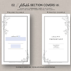 PERSONAL_WIDE *fillable* the HOME MANAGEMENT Planner Bundle | A ...