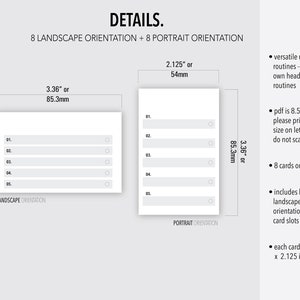VERSATILE ROUTINE *FILLABLE* Minimal Planner Cards Bundle | Routine ...
