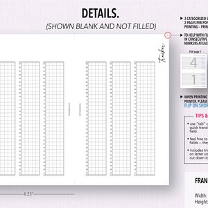 FRANKLIN COVEY Compact *FILLABLE* Categorized Monthly Trackers ...