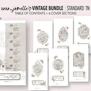 STANDARD TN *FILLABLE* @xoxo_jomelle's Vintage Bundle | Fillable ...