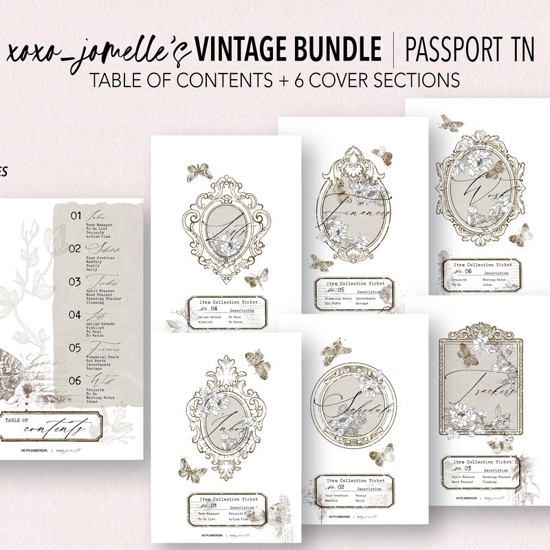 Printable Tn Inserts - Etsy