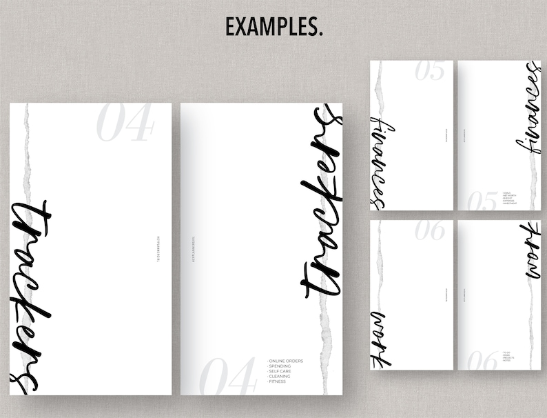 PERSONAL FILLABLE script Section Covers Fillable & - Etsy