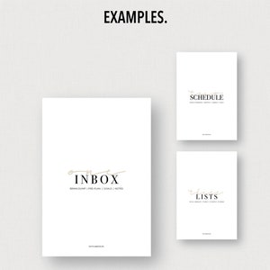 POCKET *FILLABLE* {minimal} SECTION Covers | Fillable & Printable | 6 ...