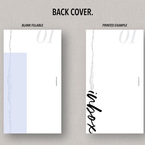 PERSONAL *FILLABLE* {script} Section Covers | Fillable & Printable | 6 ...