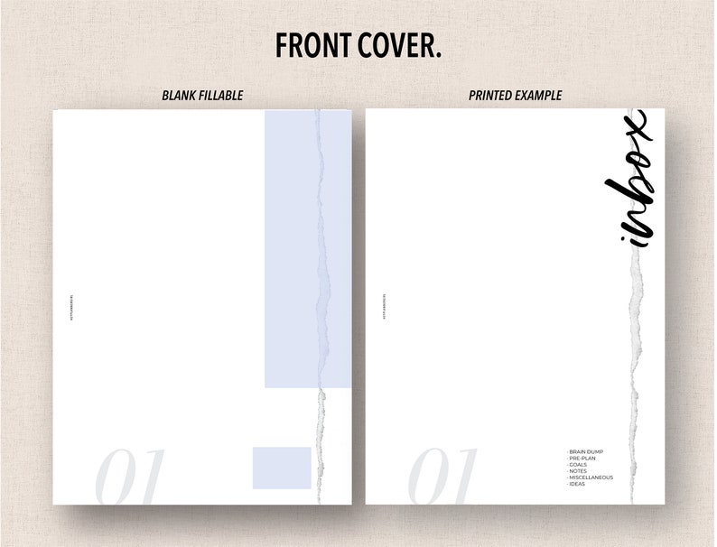 CLASSIC HP FILLABLE script Section Covers Fillable & | Etsy