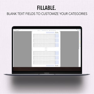 FRANKLIN COVEY Compact *FILLABLE* Categorized Monthly Trackers ...
