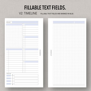 PERSONAL *FILLABLE* PROJECTS Insert | Fillable & Printable | 2 Versions ...