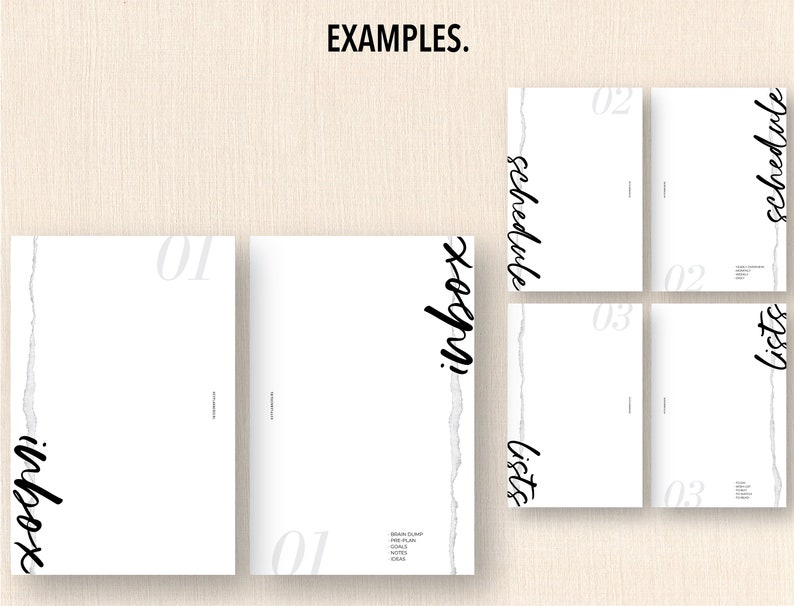 MINI HP *FILLABLE* {script} Section Covers | Fillable & Printable | 6 ...