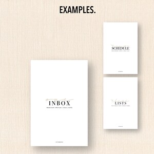 MINI HP *FILLABLE* {minimal} Section Covers | Fillable & Printable | 6 ...