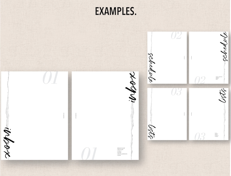 CLASSIC HP FILLABLE script Section Covers Fillable & - Etsy