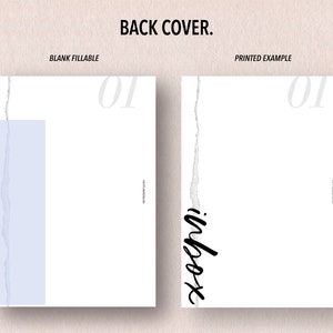 A6 *FILLABLE* {script} SECTION Covers | Fillable & Printable | 6 Cover ...