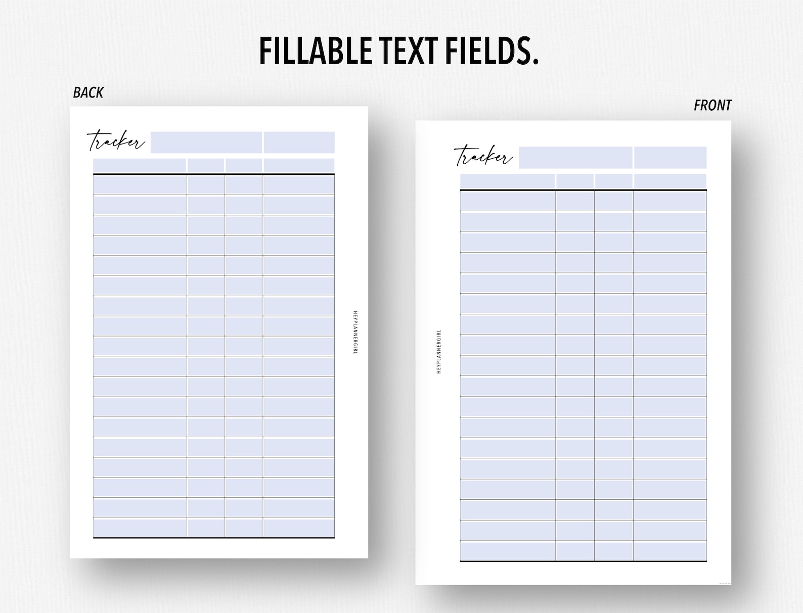POCKET *FILLABLE* Versatile CATEGORIZED List Tracker | Fillable ...