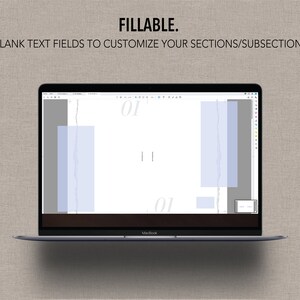 PERSONAL WIDE *FILLABLE* {script} Section Covers | Fillable & Printable ...