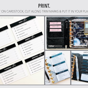 ROUTINE *FILLABLE* Planner Cards Bundle | Routine Cards | Task Cards ...