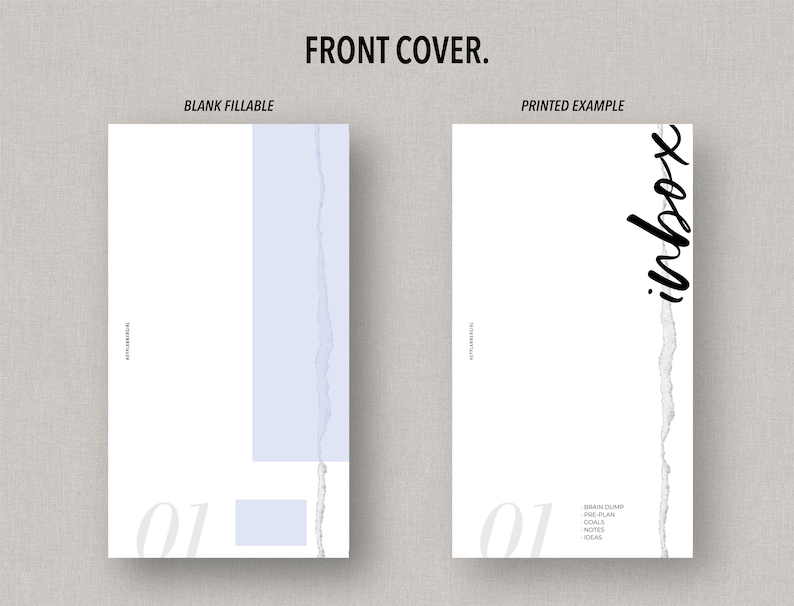 PERSONAL FILLABLE script Section Covers Fillable & - Etsy