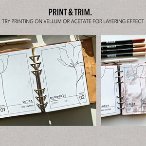 B6 *FILLABLE* Rachel's Floral Chapter Covers | Fillable & Printable | 6 ...