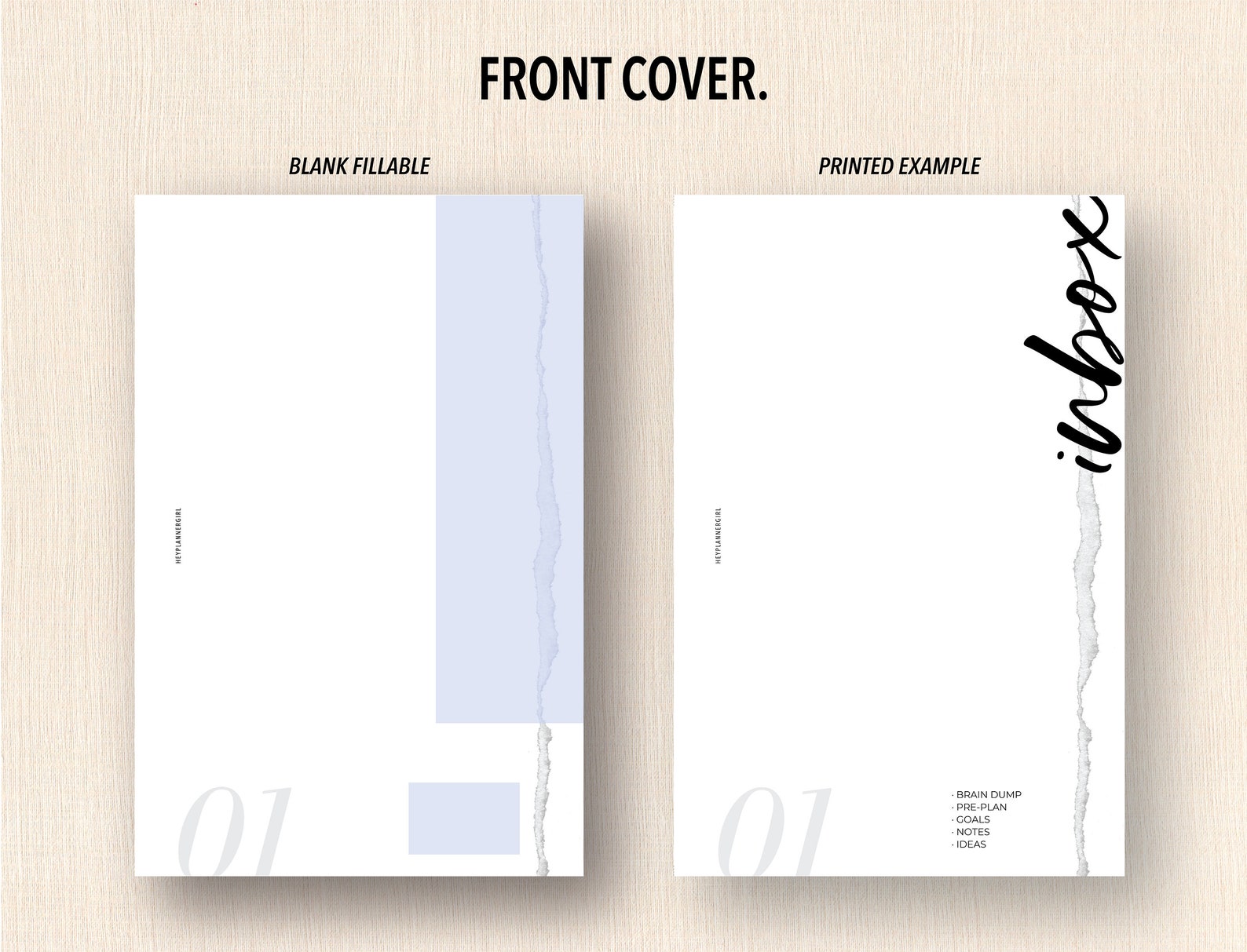 MINI HP *FILLABLE* {script} Section Covers | Fillable & Printable | 6 ...