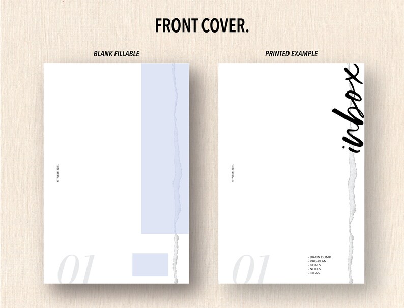 MINI HP *FILLABLE* {script} Section Covers | Fillable & Printable | 6 ...