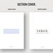 POCKET FILLABLE minimal SECTION Covers Fillable & Printable 6 Cover ...