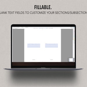 PERSONAL *FILLABLE* {minimal} Section Covers | Fillable & Printable | 6 ...
