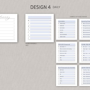 STICKY NOTES *FILLABLE* Minimal Bundle | 2 Versions : Pre-set and ...