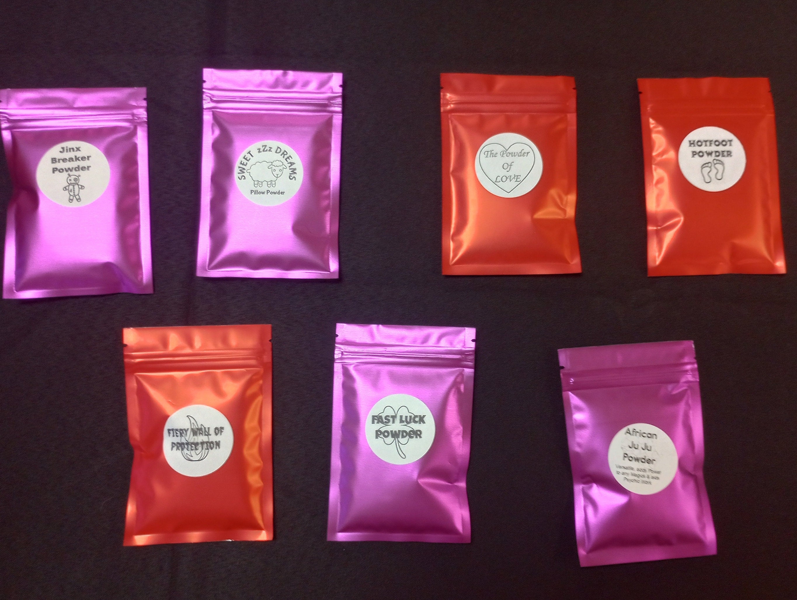 Powder Hoodoo Conjure Sachet: African Juju, Fast Luck, Protection ...