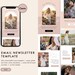 Neutral Minimalist Boho Email Template, Canva Email Template, Blush ...