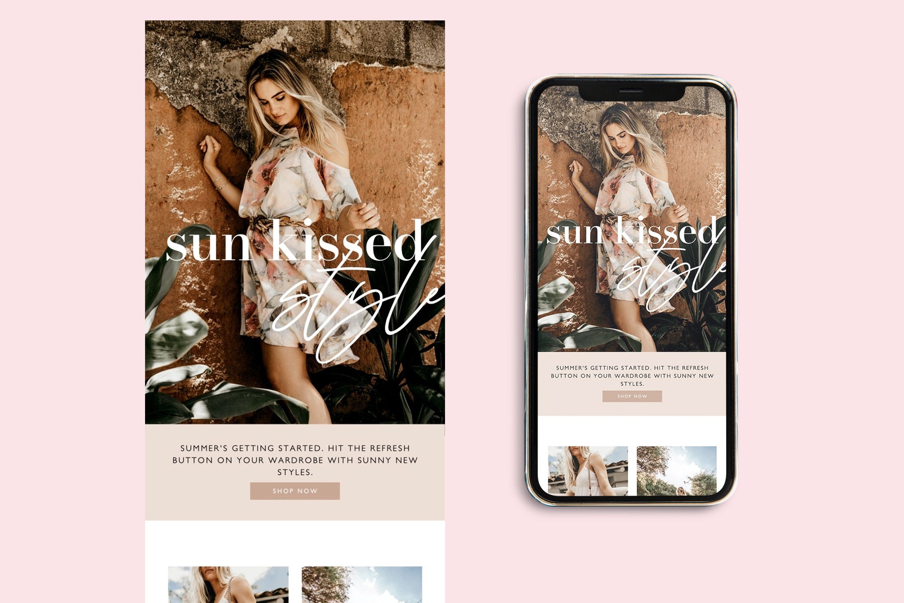 Neutral Minimal Boho Email Template Canva Email Template - Etsy