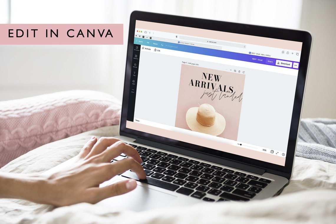 Neutral Minimalist Boho Email Template Canva Email Template - Etsy