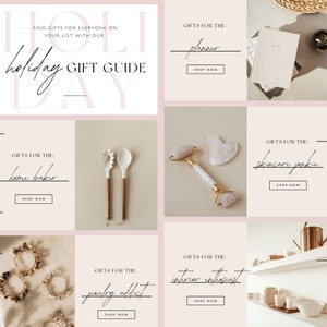Christmas Holiday Gift Guide Email, Minimalist Email Marketing Template ...