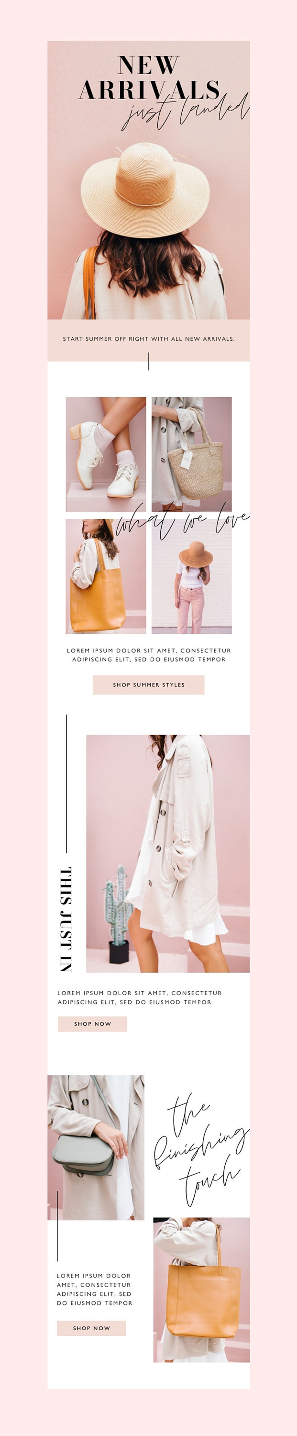 Neutral Minimalist Boho Email Template Canva Email Template - Etsy