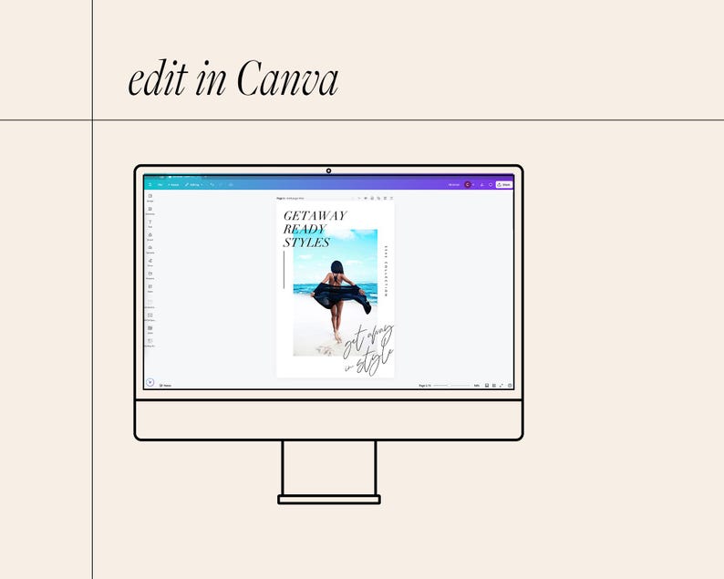 Boho Beach Resort Email Template, Minimalist Email Marketing Template ...