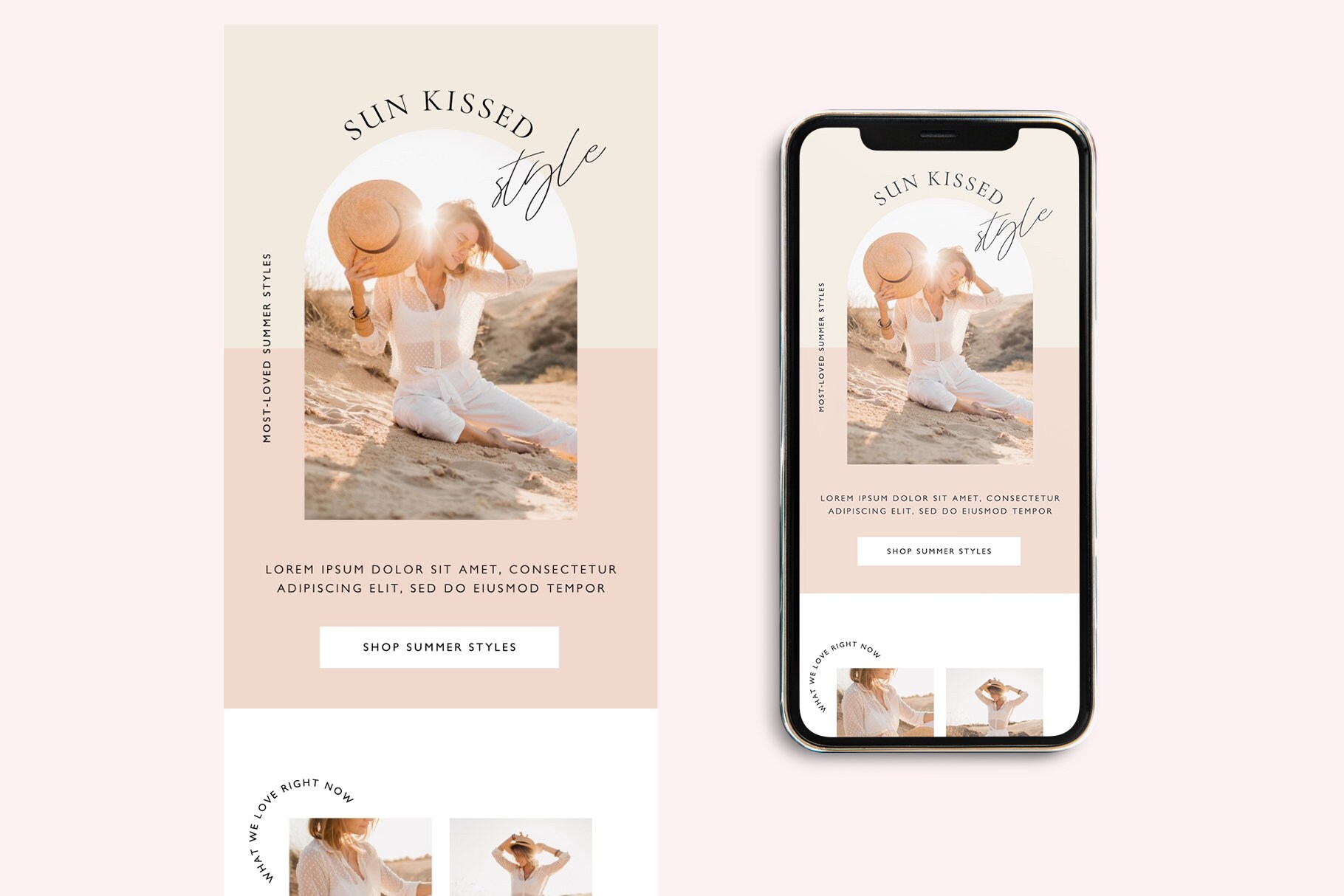 Neutral Minimalist Boho Email Template, Canva Email Template, Boho ...