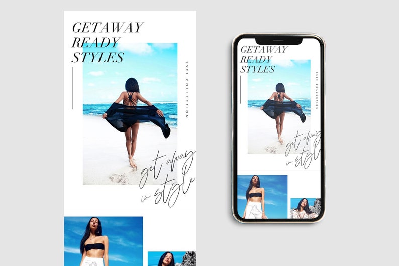 Boho Beach Resort Email Template, Minimalist Email Marketing Template ...