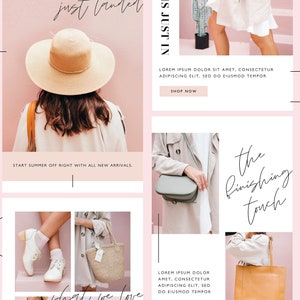 Neutral Minimalist Boho Email Template, Canva Email Template, Modern ...