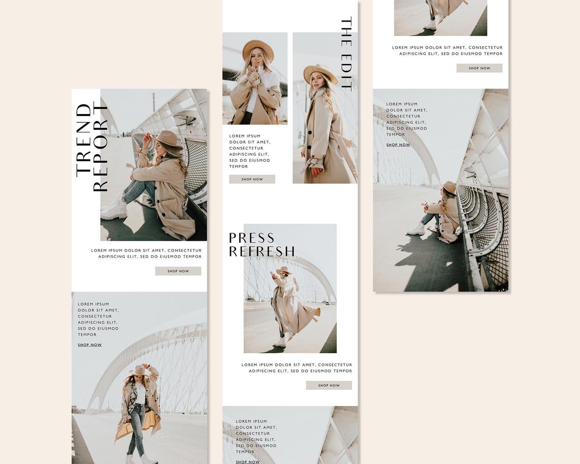 Modern Minimalist Email Template, Simple Minimal Email Marketing ...