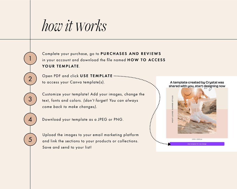 Neutral Minimalist Boho Email Template, Canva Email Template, Boho ...