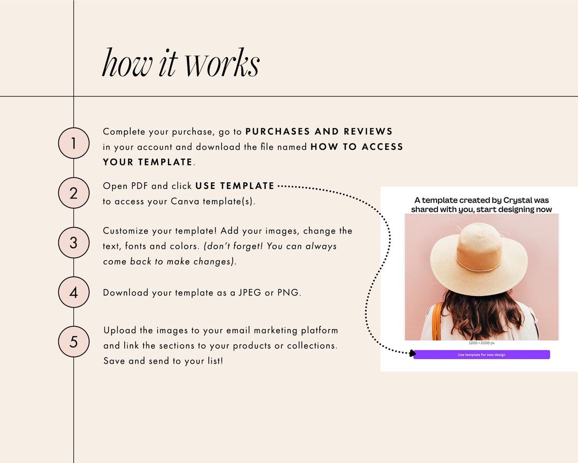 Neutral Minimalist Boho Email Template, Canva Email Template, Modern ...