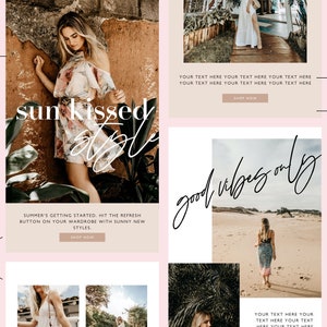 Neutral Minimal Boho Email Template, Canva Email Template, Minimalist ...