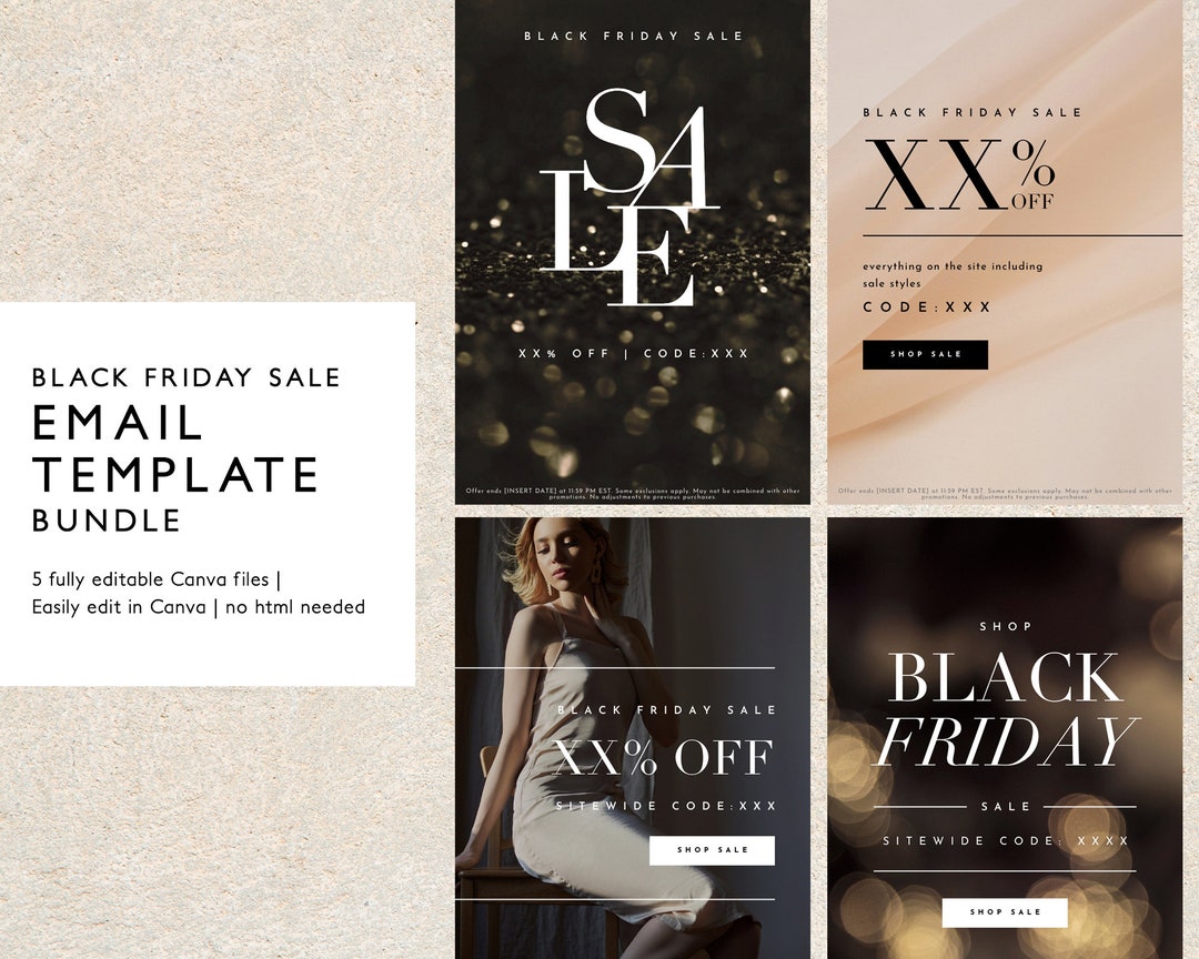 Black Friday Email, Sale Email Template, Email Marketing Template ...