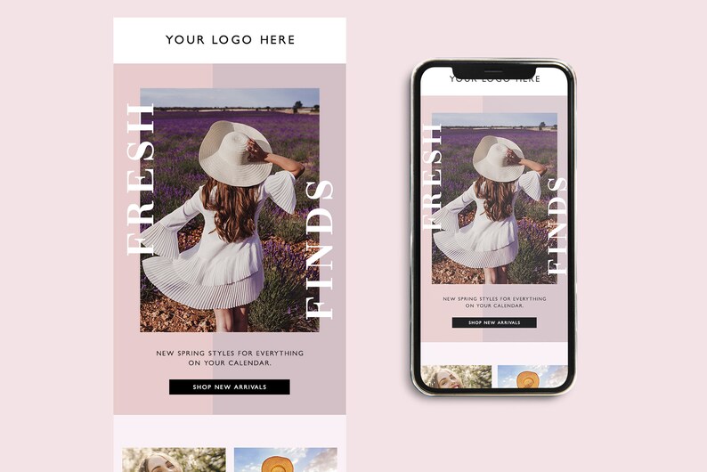 Fashion Ecommerce Email Template, PSD E-mail Newsletter Template, Canva ...