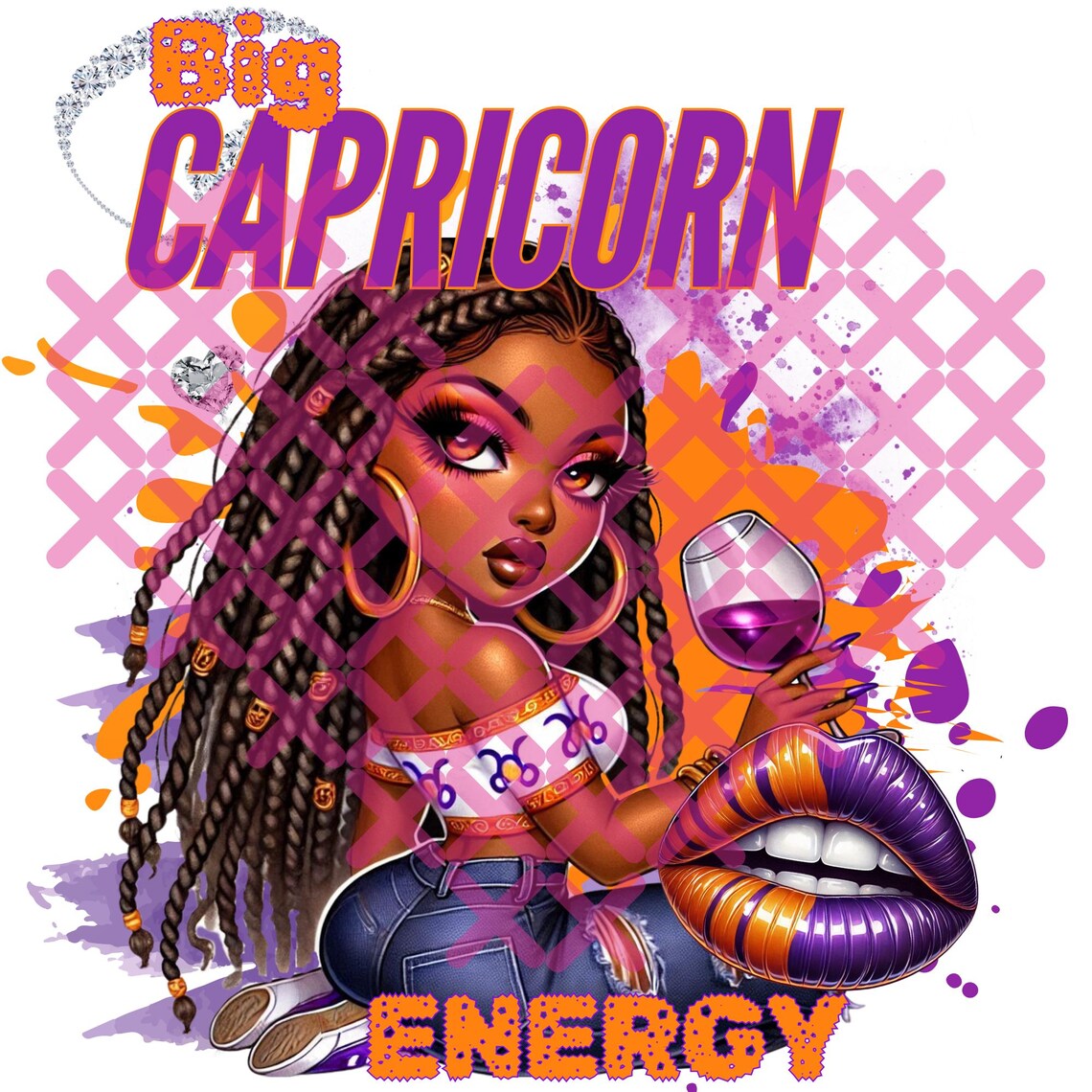Big Capricorn Energy African American Woman Braids Capricorn Birthday ...