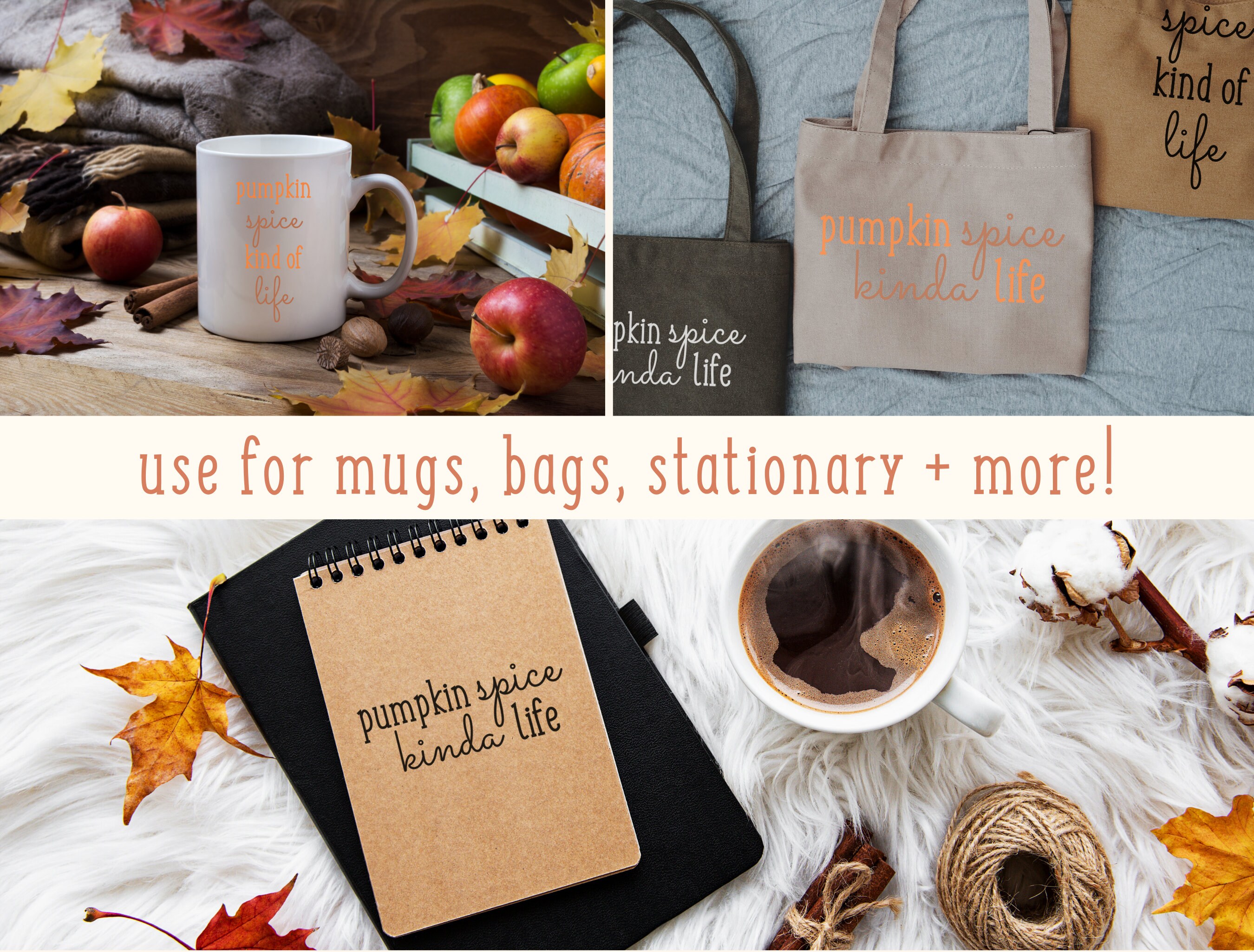 Pumpkin Spice Kind of Life SVG, PNG Graphics Psl Autumn Coffee Design ...