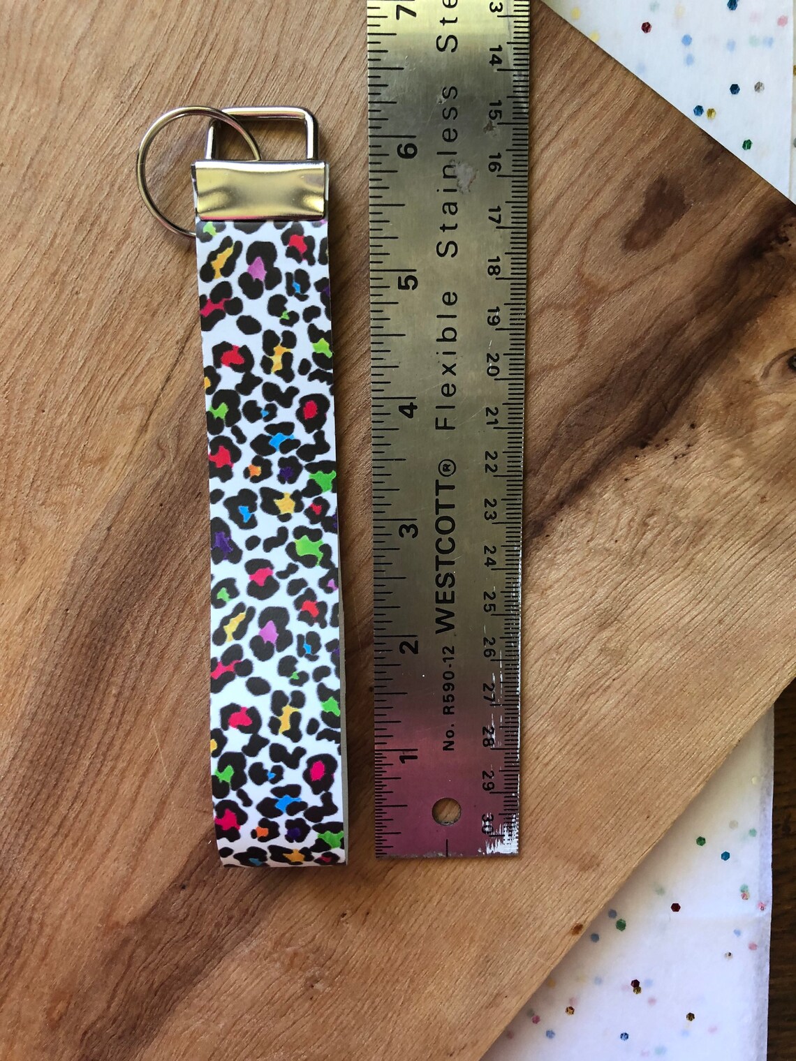 Cheetah Print Keychain Cheetah Keychain Cheetah Key Fob Key | Etsy